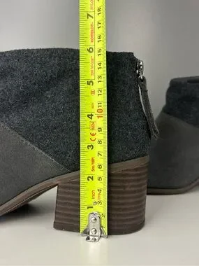 Toms | Shoes | Toms Lacey Ankle Boots Suede Wool Grey Size 95 | Poshmark